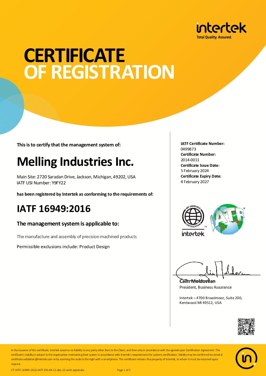 Melling Industries | Melling Tool Company